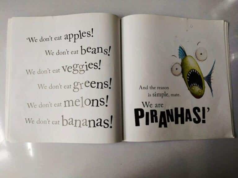 REVIEW: Piranha's Don't Eat Bananas By Aaron Blabey - Nathan Reading ...