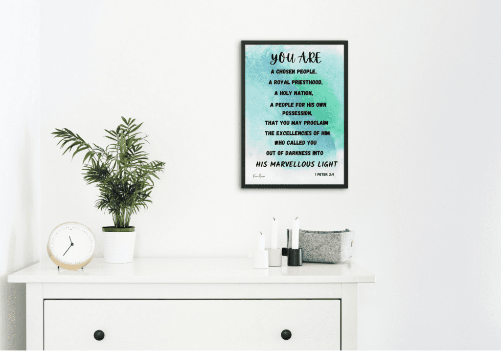 1 Peter 2:9, Bible Verse, Scripture Wall Art, Bible Quote, Bible verse ...