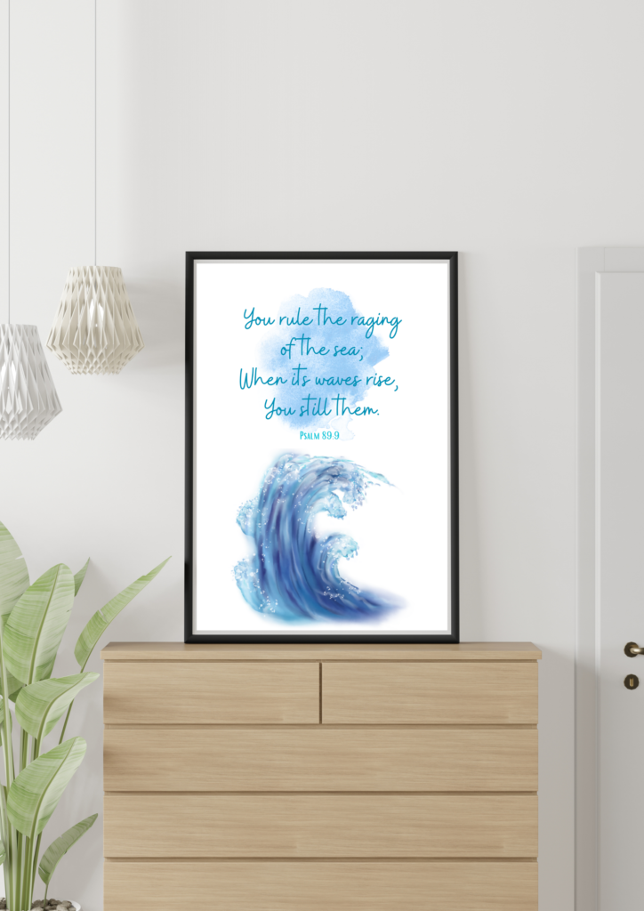 Psalm 89:9 Bible Verse, Scripture Wall Art, Bible Quote, Bible verse ...
