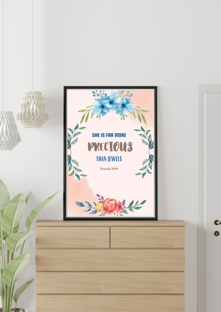 Proverbs 31:10 Bible Verse, Scripture Wall Art, Bible Quote, Bible ...